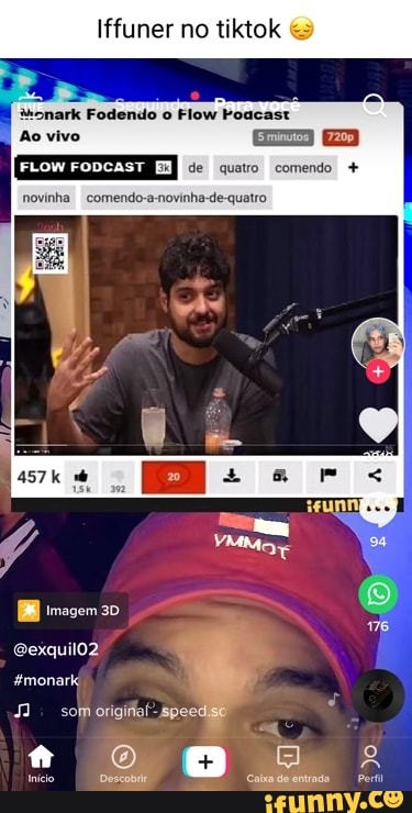 No Monark Fodendo O Flow Hodcast Ao Vivo Novinha De Quatro Comendo