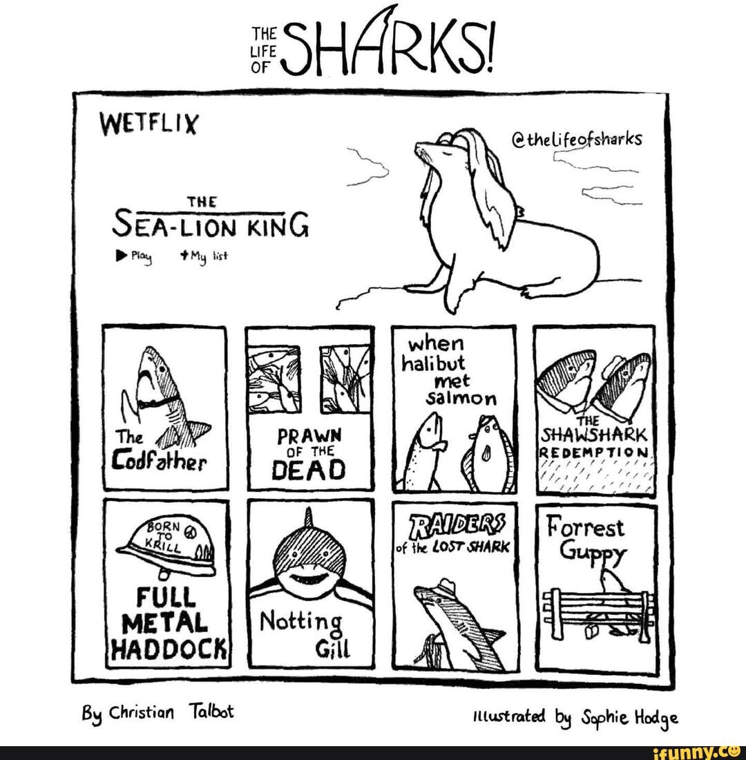 #funny #comic #animals #netflix - OF SHARKS @the Lifeofsharks WETFLIY ...