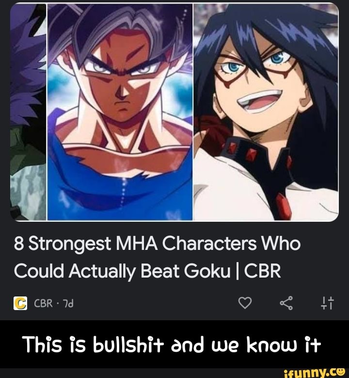 8 Strongest MHA Characters Who Could Actually Beat Goku I CBR CBR This ...
