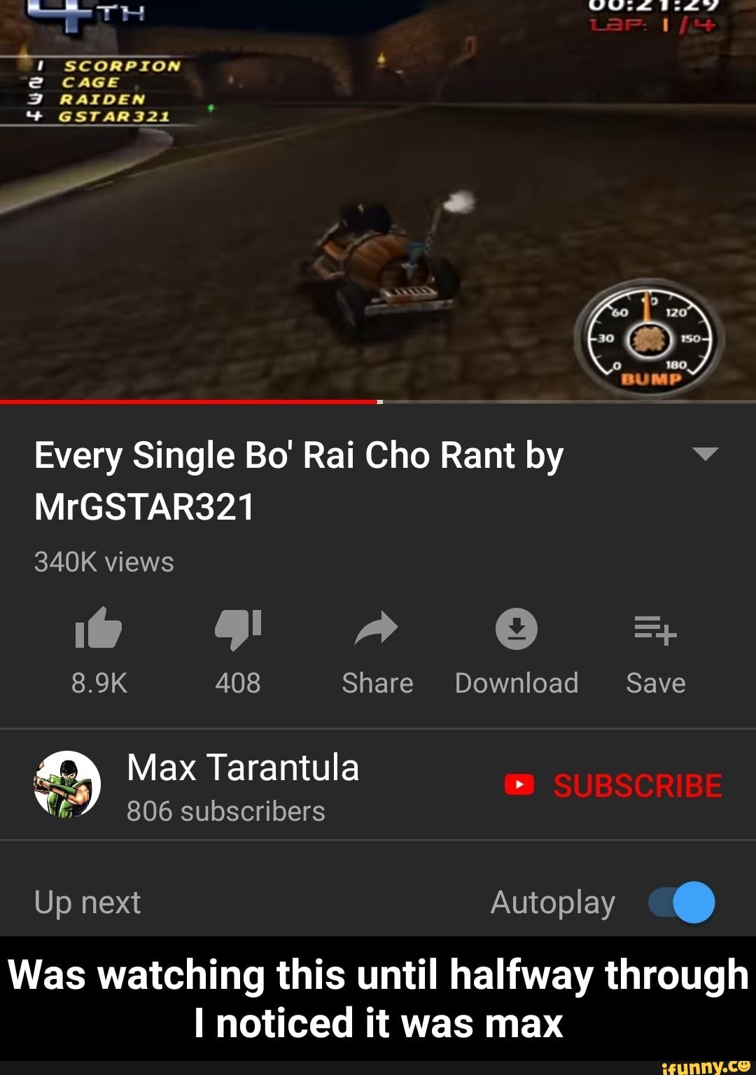 Every Single Bo' Rai Cho Rant by ' MrGSTAR321 90' 8. 9K Share Download ...