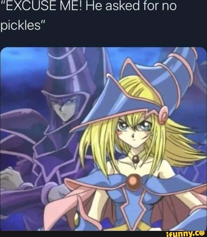"EXCUSE ME! He asked for no pickles" I - iFunny