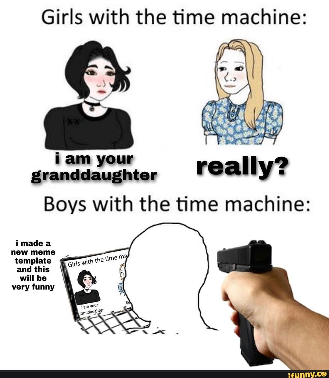 Girls with the time machine: iam your granddaughter Boys with the time ...