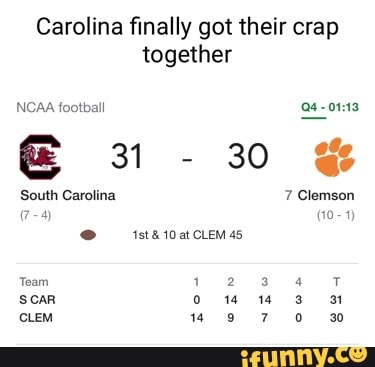 Carolina finally got their crap together NCAA football 30 South ...