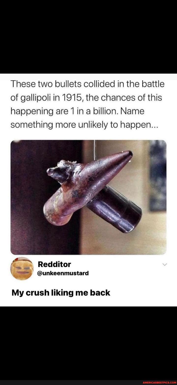 These two bullets collided in the battle of gallipoli in 1915, the ...