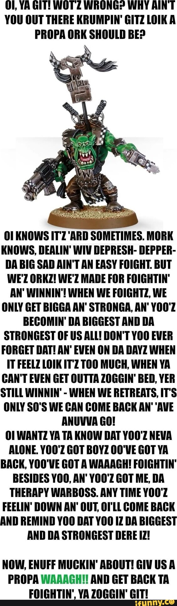Ork memes. Best Collection of funny Ork pictures on iFunny