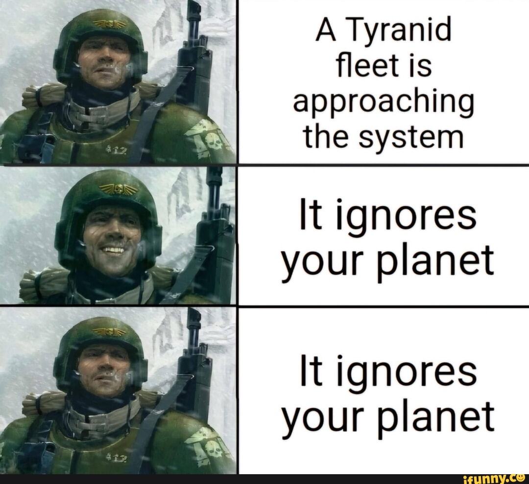A Tyranid fleet is approaching the system It ignores your planet It ...