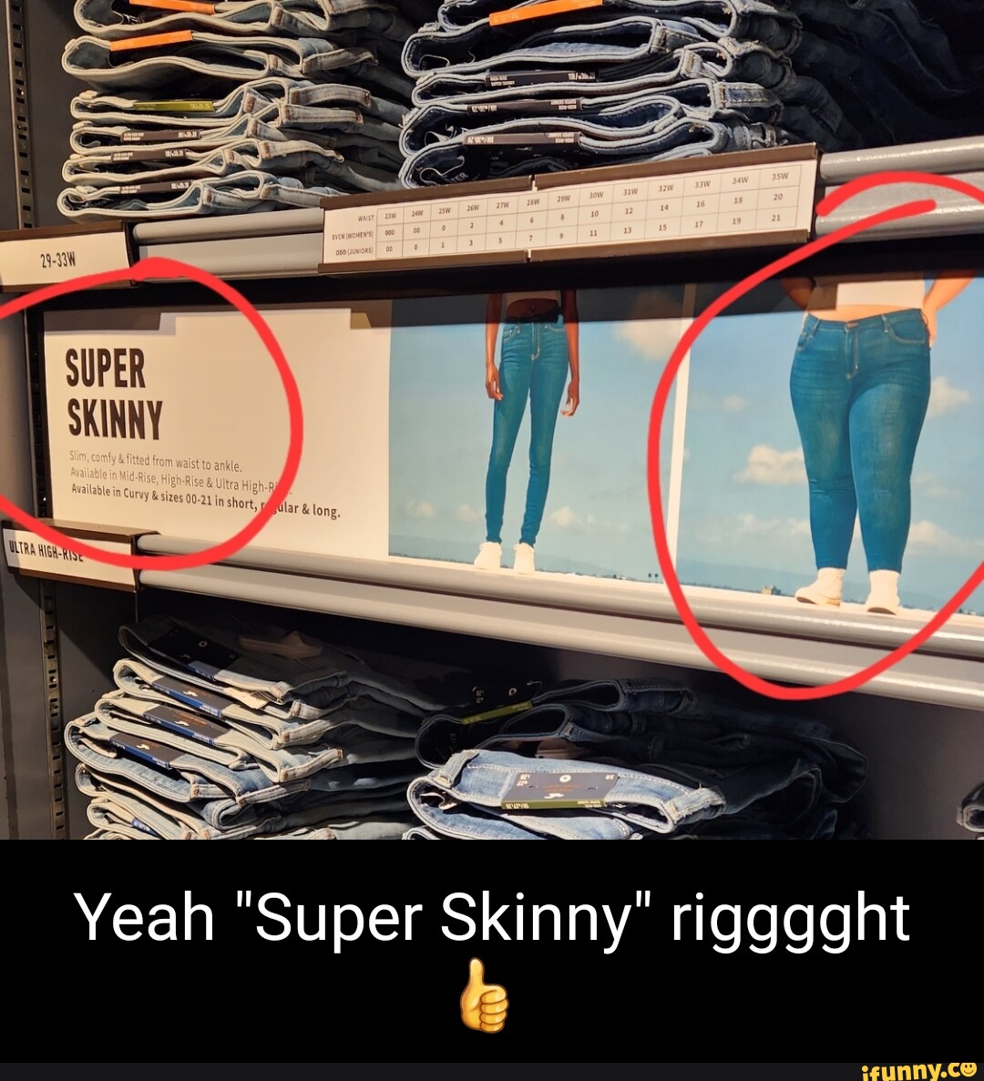 SS Yeah "Super Skinny" rigggght be - iFunny