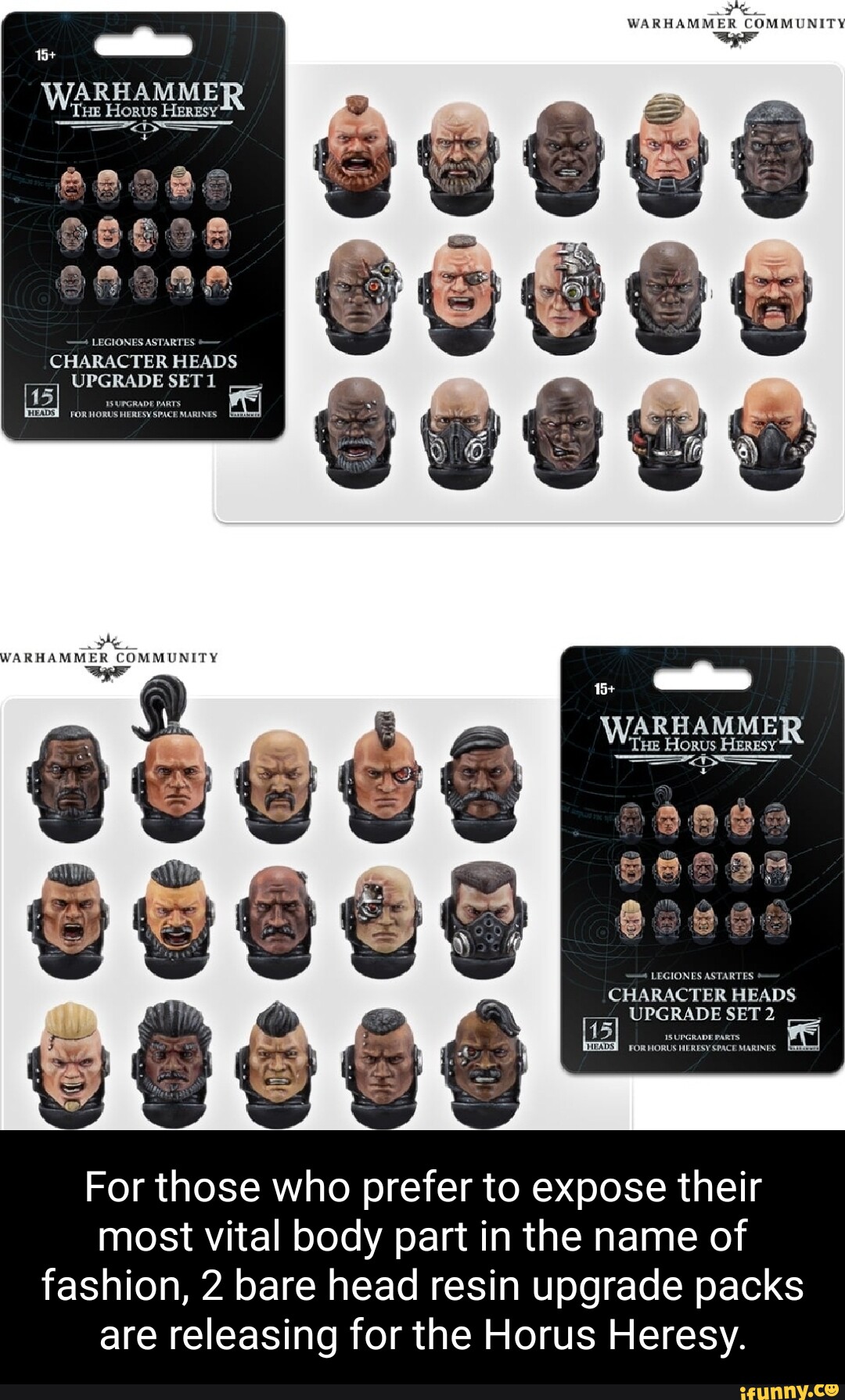 WARHAMMER 62440464 LEGIONES ASTARTES CHARACTER HEADS UPGRADE SET 1 [13 ...
