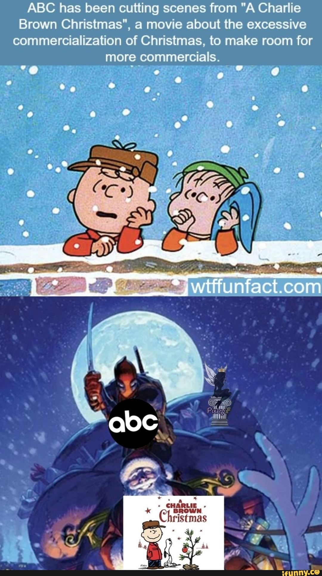 ABC has been cutting scenes from "A Charlie Brown Christmas", a movie ...