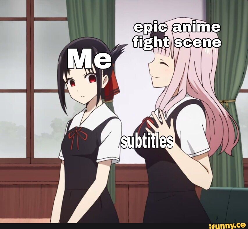 Random anime memes - Me epic anime fight scene htitles - iFunny Brazil