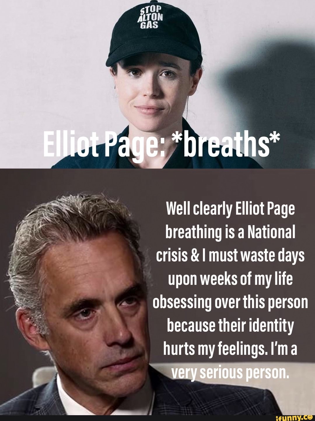 Rh Elliot Page: *breaths* Well clearly Elliot Page breathing is a ...