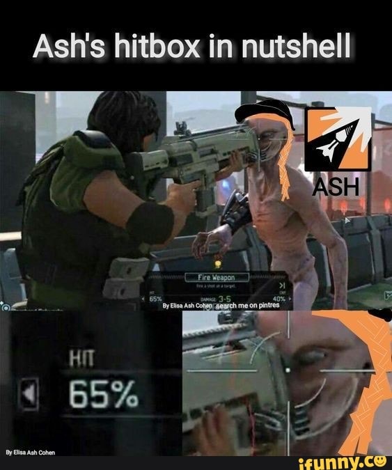 Ash's hitbox in nutshell - iFunny