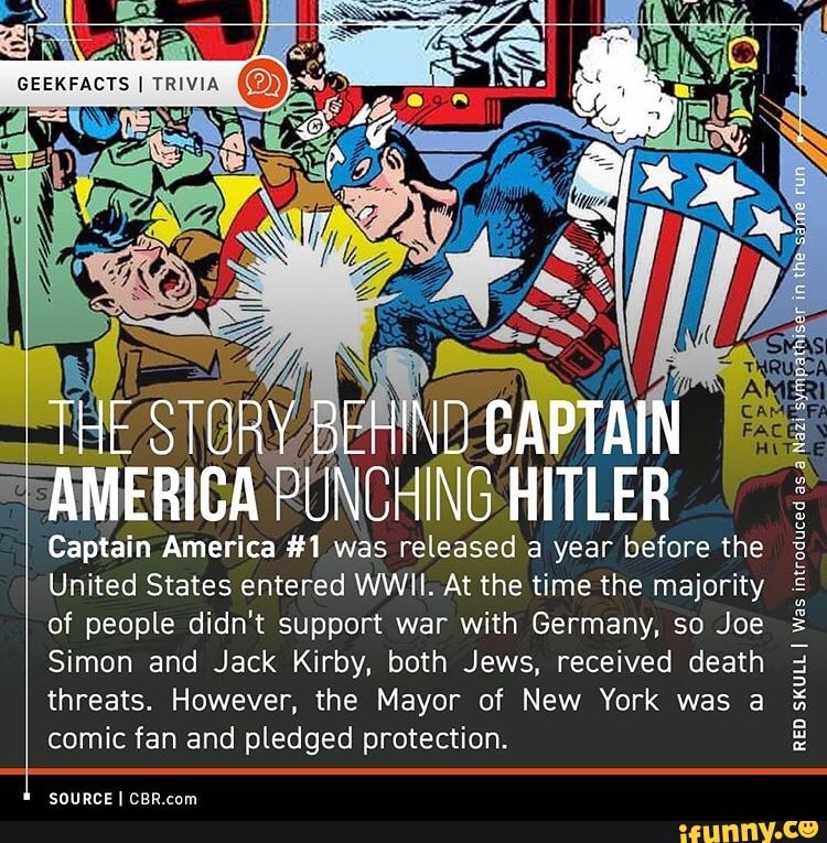 Captain America #1 was released a year before the United States entered ...