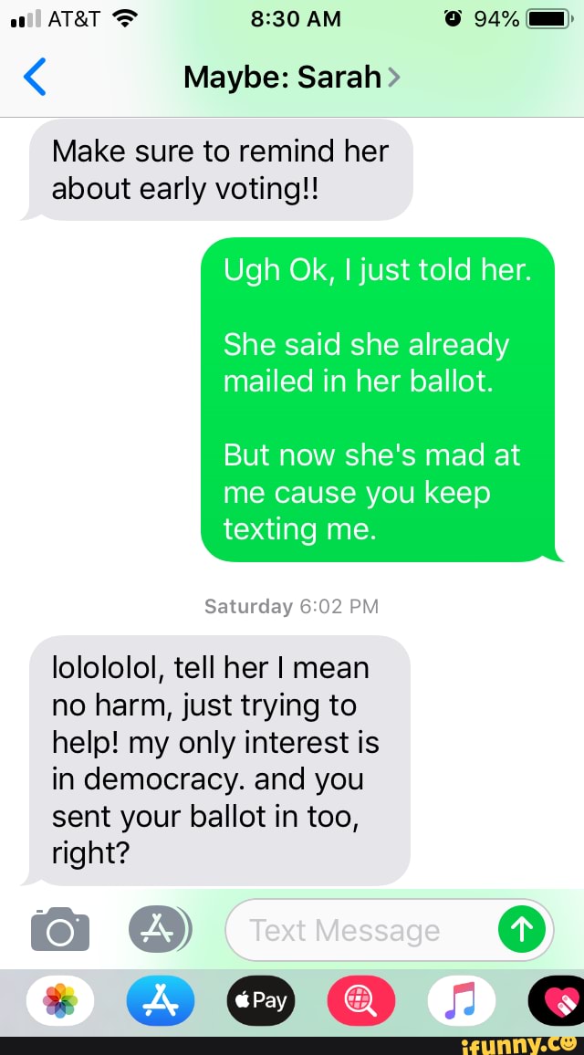 Oh wow, they texted back? And she on point too! - Make sure to remind ...