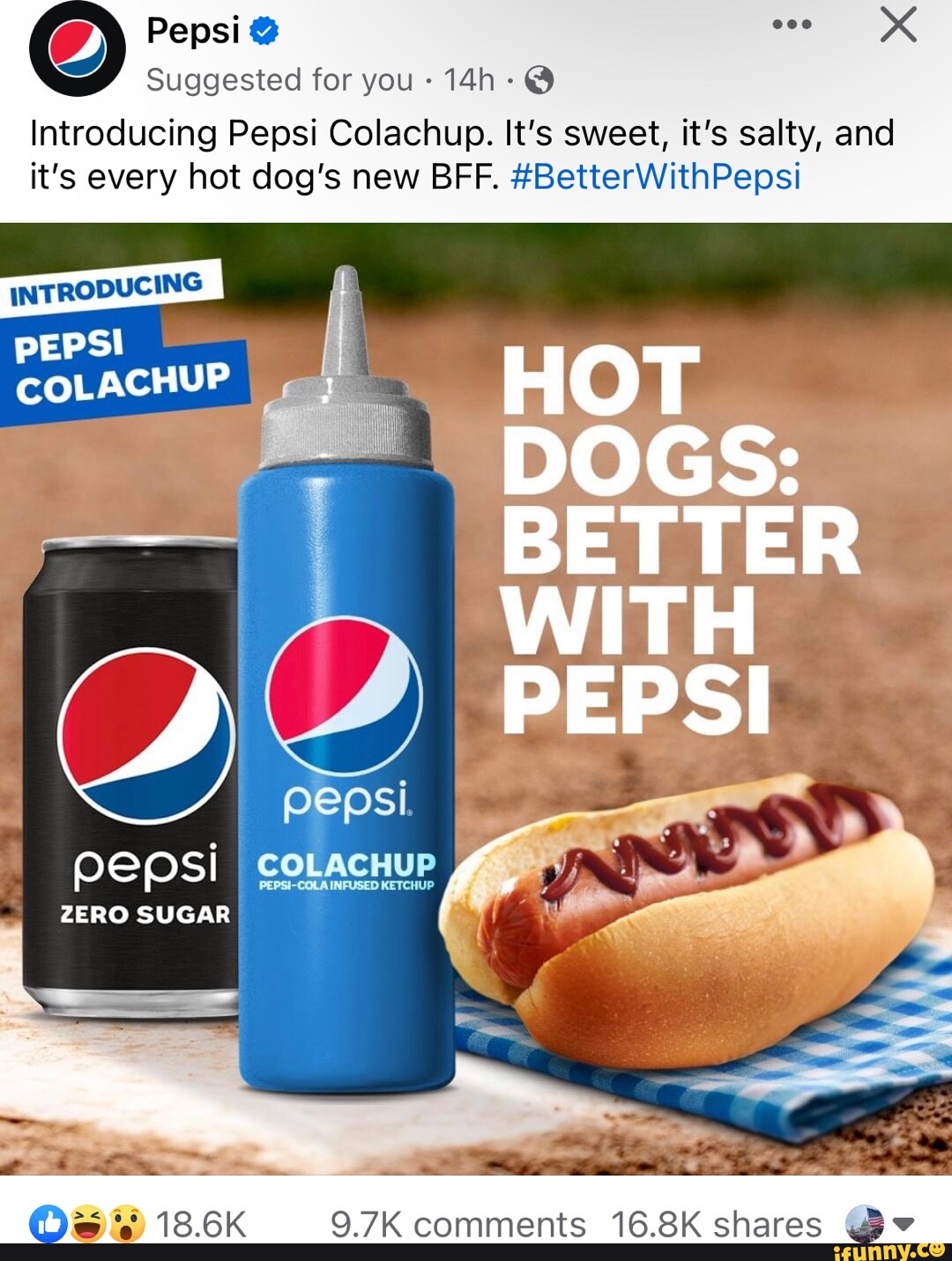 Pepsi @ Suggested for you @ Introducing Pepsi Colachup. It's sweet, it ...