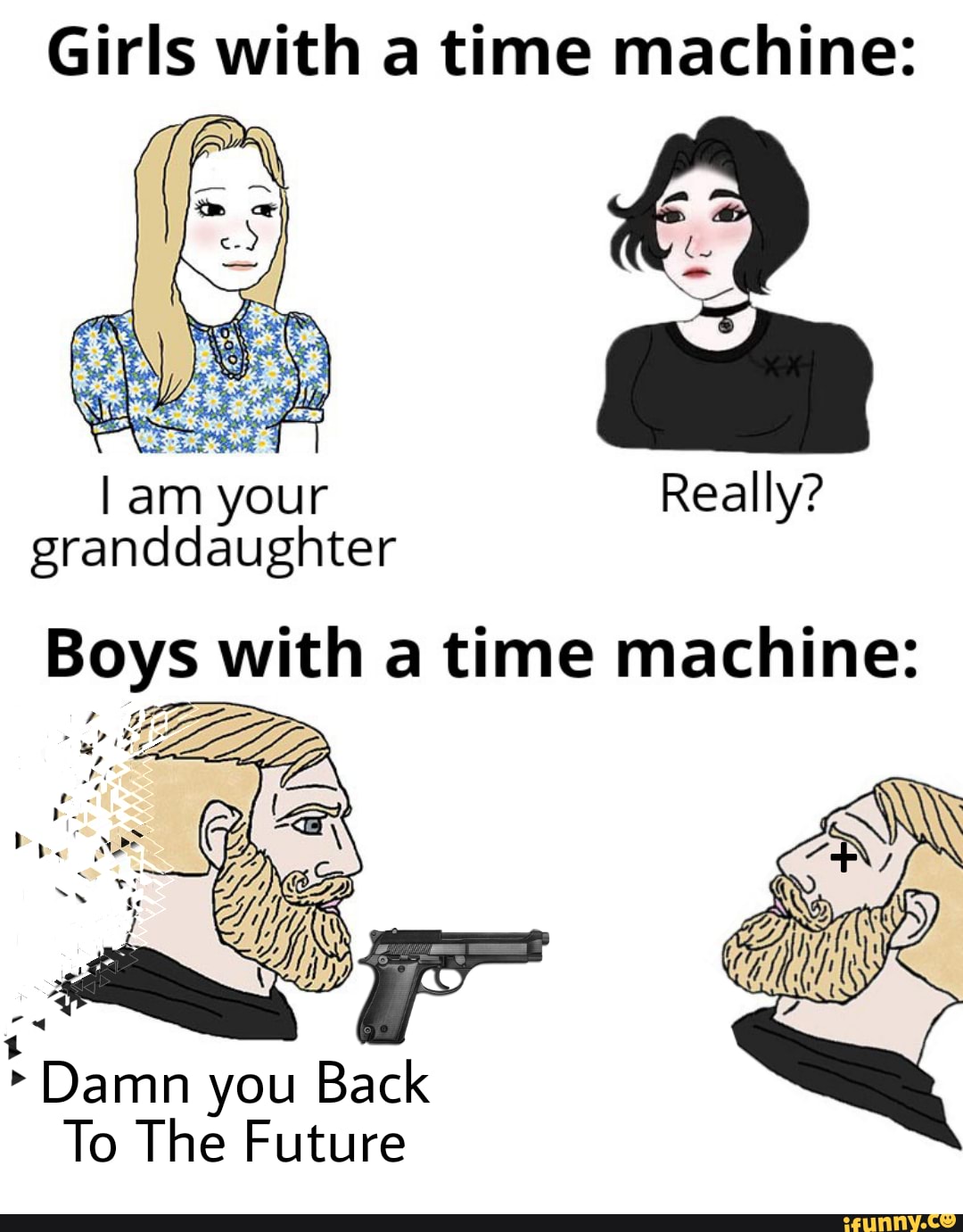 Girls with a time machine: lam your Really? granddaughter Boys with a ...