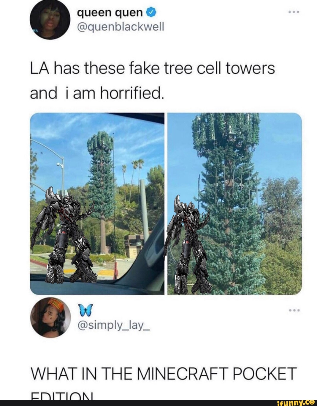Lackwell LA has these fake tree cell towers and iam horrified. WHAT IN ...