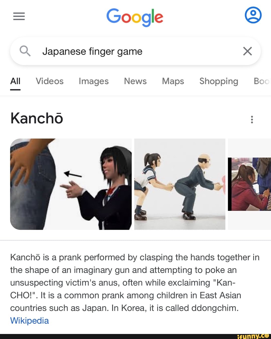 = Google Q. Japanese finger game All Videos Images News Maps_ Shopping ...