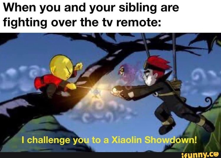 When you and your sibling are fighting over the tv remote: challenge ...