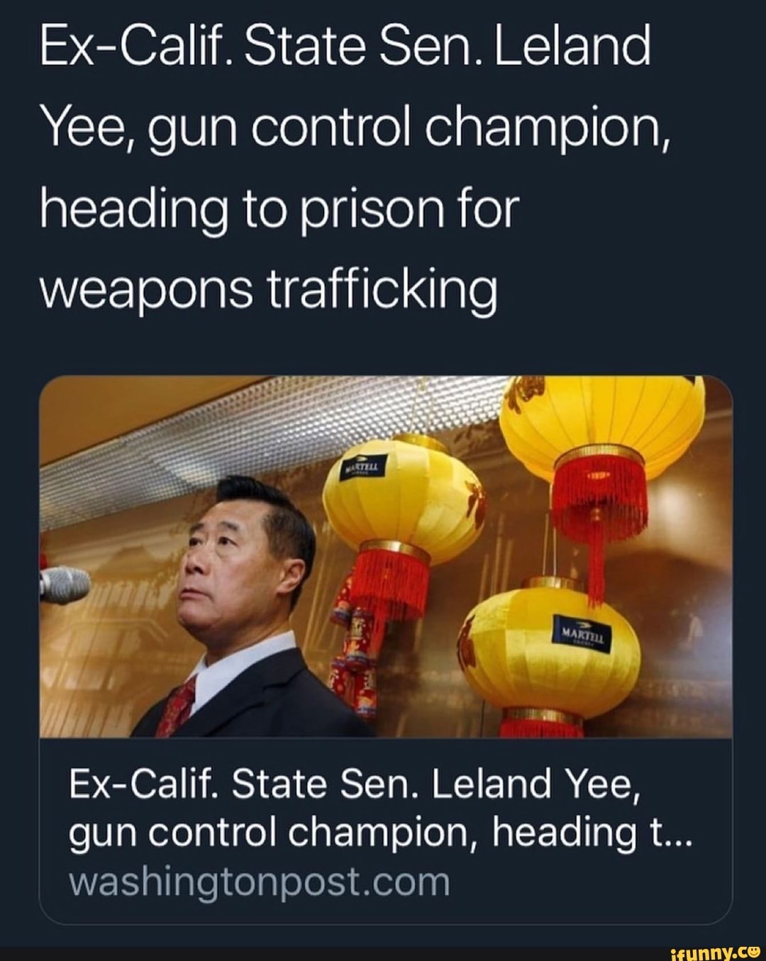 Ex-Calif. State Sen. Leland Yee, gun control champion, heading to ...
