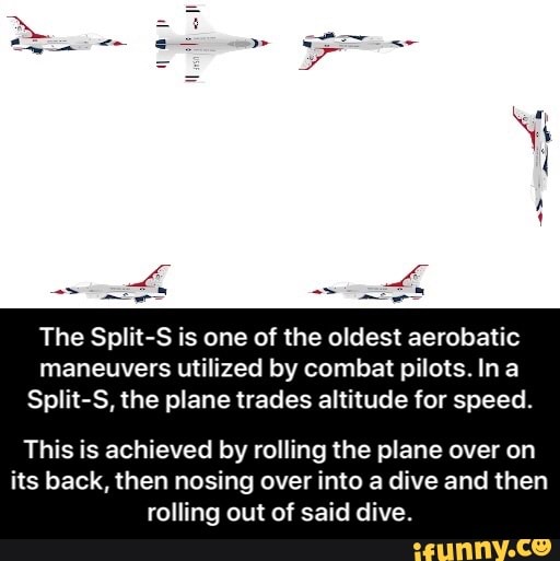 The Split-S is one of the oldest aerobatic maneuvers utilized by combat ...
