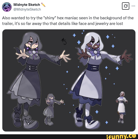 @ Midnyte Sketch Also wanted to try the "shiny" hex maniac seen in the ...