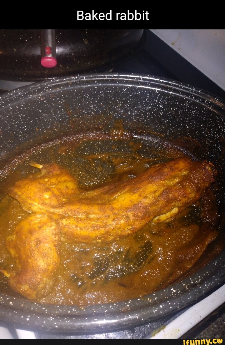 Baked rabbit - iFunny