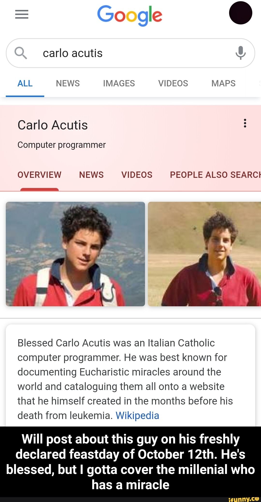 Acutis memes. Best Collection of funny Acutis pictures on iFunny