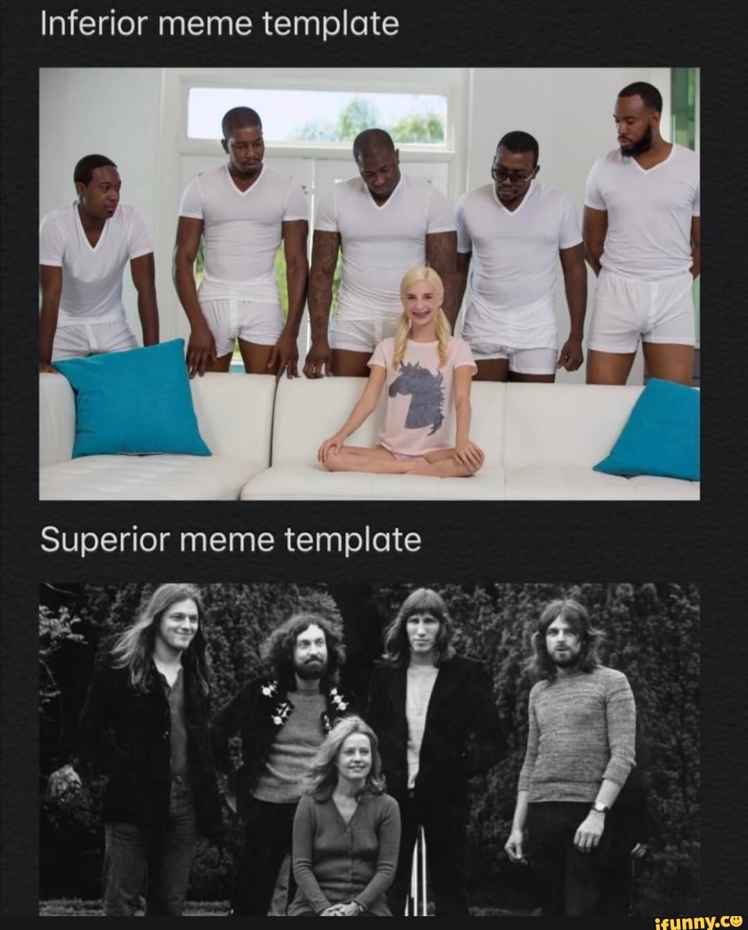 Inferior meme template - iFunny