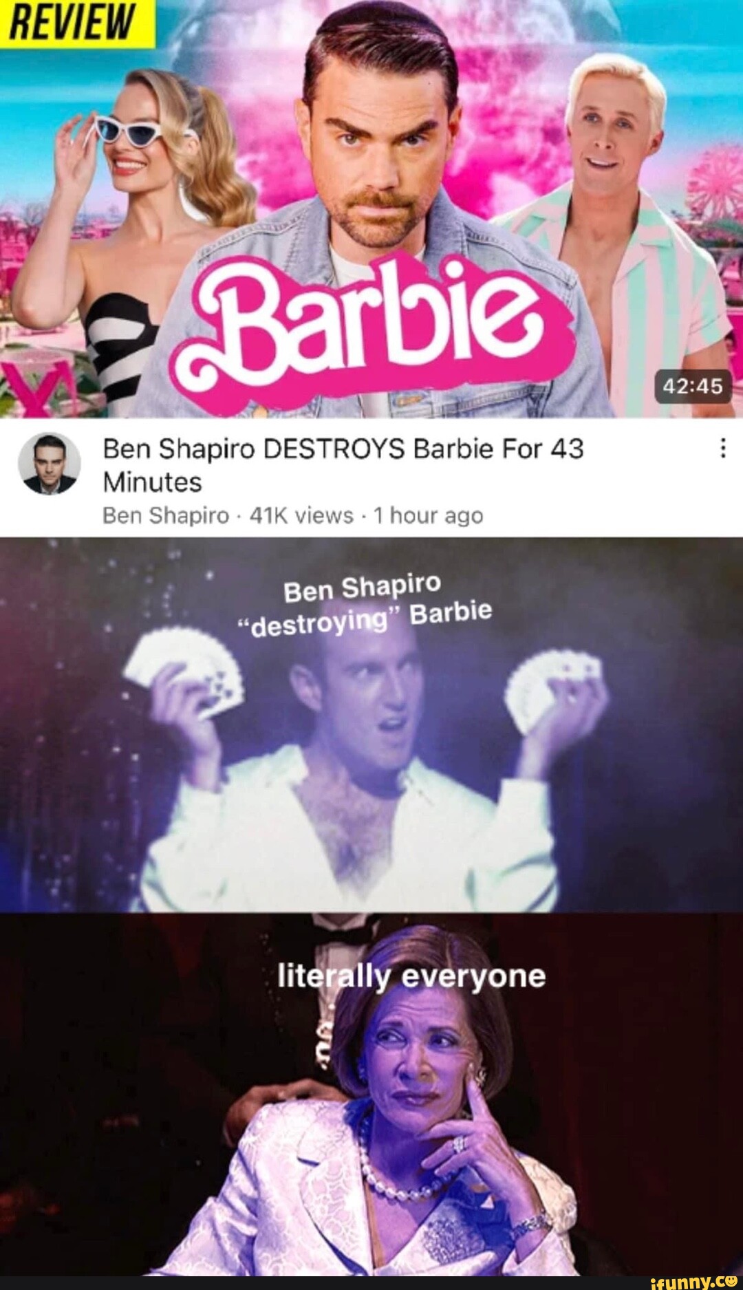 REVIEW Ben Shapiro DESTROYS Barbie For 43 Minutes Ben Shapiro view 1 ...