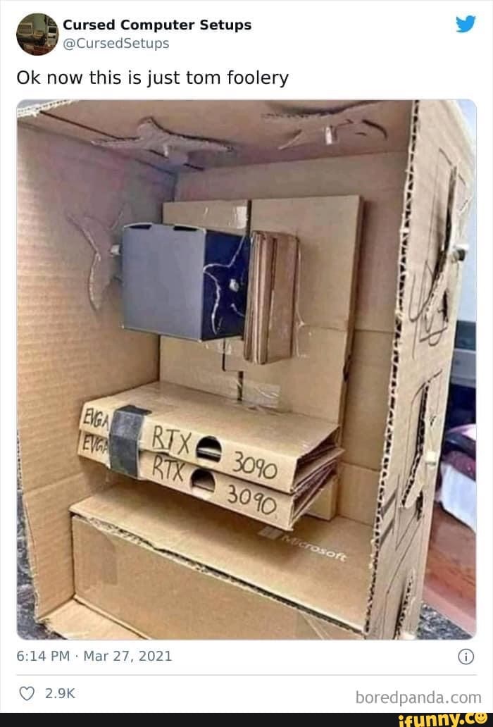 Cursed Computer Setups @CursedSetups Ok now this is just tom foolery ...