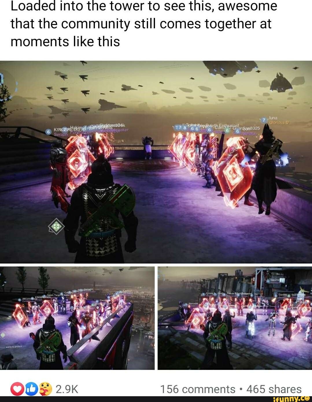 Loaded into the tower to see this, awesome that the community still ...