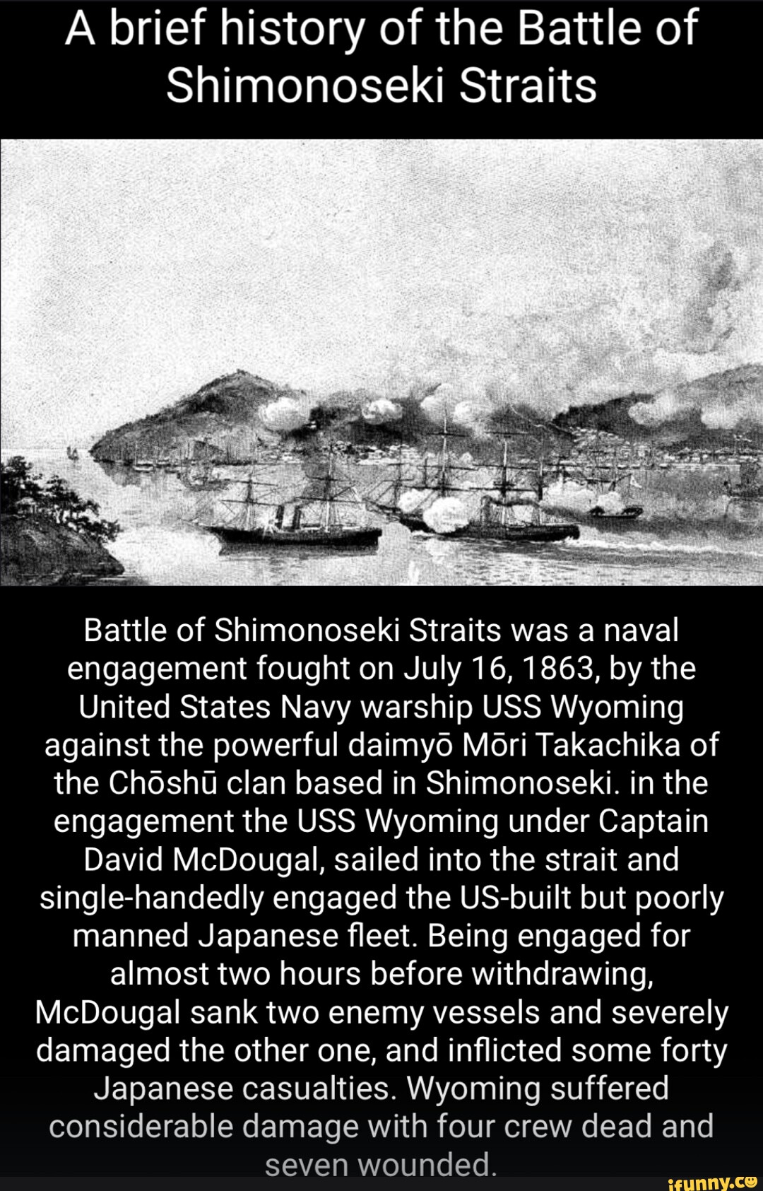 A brief history of the Battle of Shimonoseki Straits Battle of ...
