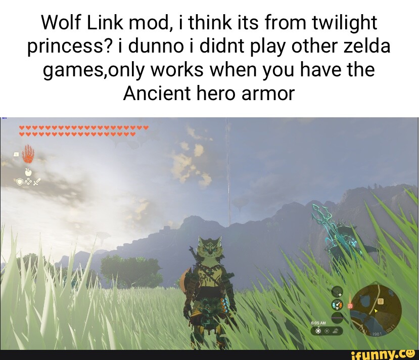 Wolf Link mod, i think its from twilight princess? i dunno i didnt play ...