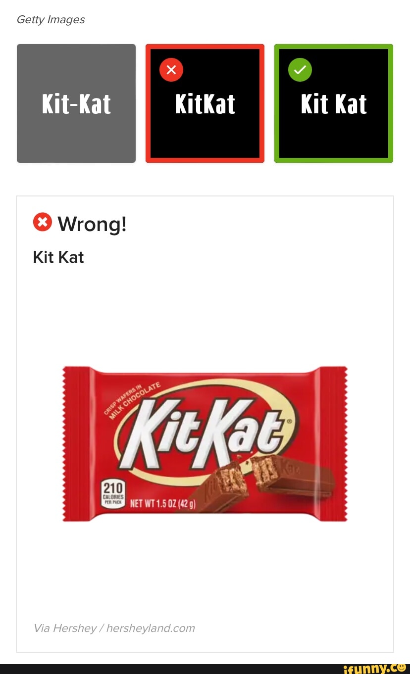 Getty Images Kit Kat Wrong! Kit Kat I (Kit al NET WT1.5 02 (429) Via ...