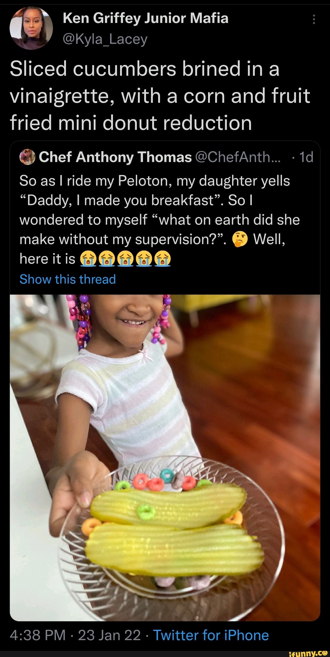 Id Ken Griffey Junior @Kyla_Lacey Mafia @Kyla_Lacey Sliced cucumbers ...