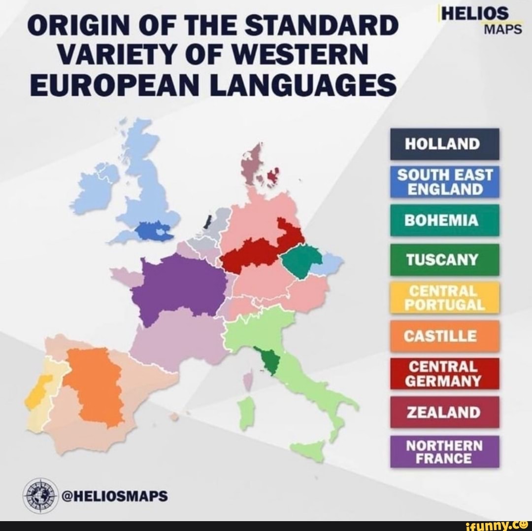 ORIGIN OF THE STANDARD """'05.. VARIETY OF WESTERN EUROPEAN LANGUAGES ...