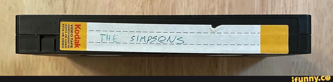 The tape contains episodes of the Simpsons in the following order ...