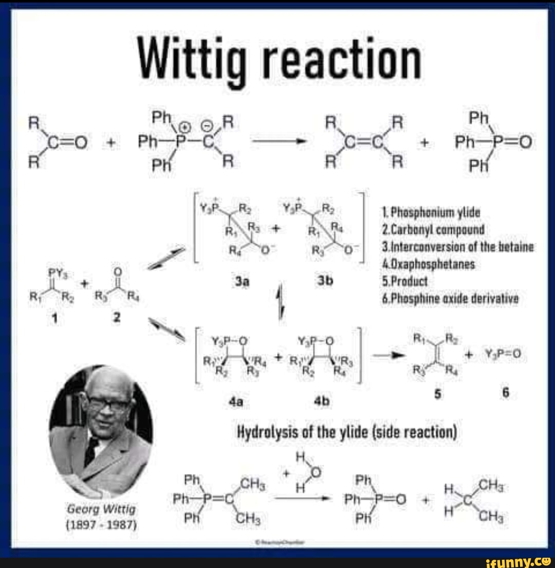 Wittig reaction Ph Re 1 Phesphonum ylide 2 Carbonyl compound ...