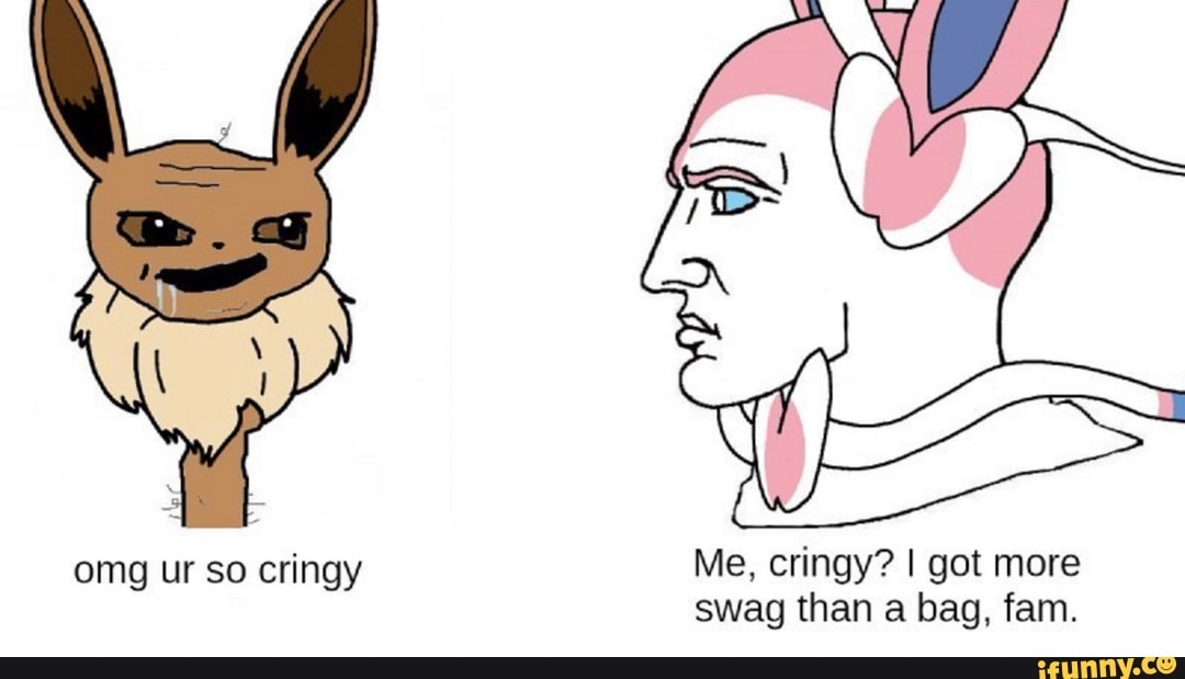 Omg ur so cringy Me, cringy? I got more swag than a bag, fam. - iFunny