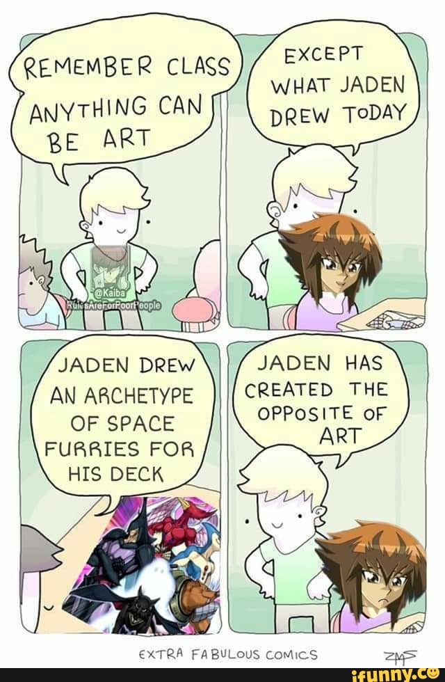 ANYTHING CAN BE ART JADEN DREW AN ARCHETYPE OF SPACE FURRIES FOR HIS ...