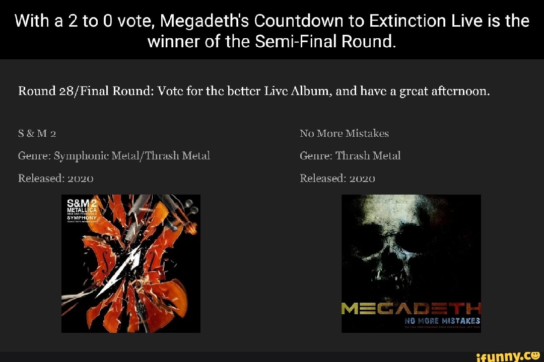 Countdown To Extinction Live
