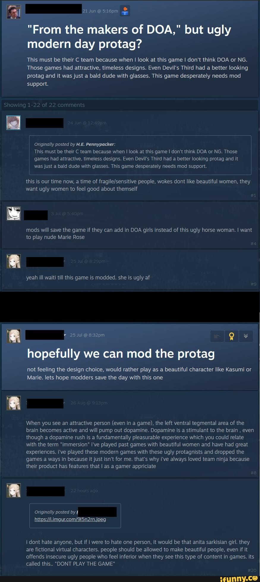 21 Jun@ "From the makers of DOA," but ugly modern day protag? This must ...