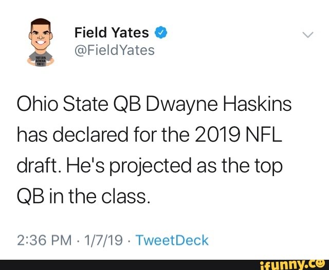 Ohio State QB Dwayne Haskins has declared for the 2019 NFL draft He's ...