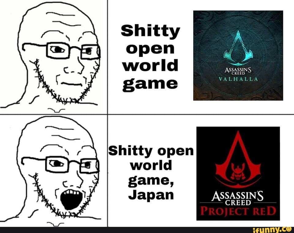 Shitty open world game VALHALLA Shitty open world game, Japan ASSASSINS ...