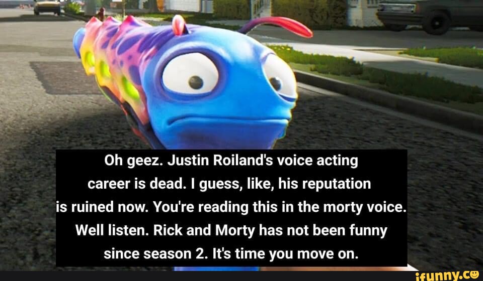 Oh geez. Justin Roiland's voice acting career is dead. I guess, like ...
