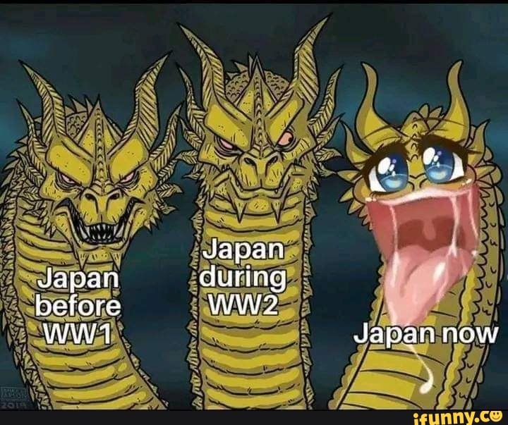 Japan Japan during before 2 al Japan now - iFunny