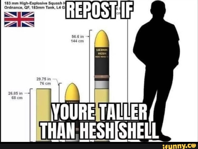 183 mm High-Explosive Squash Ordnance, QF, 183mm Tank, G 26.85 in 68cm ...