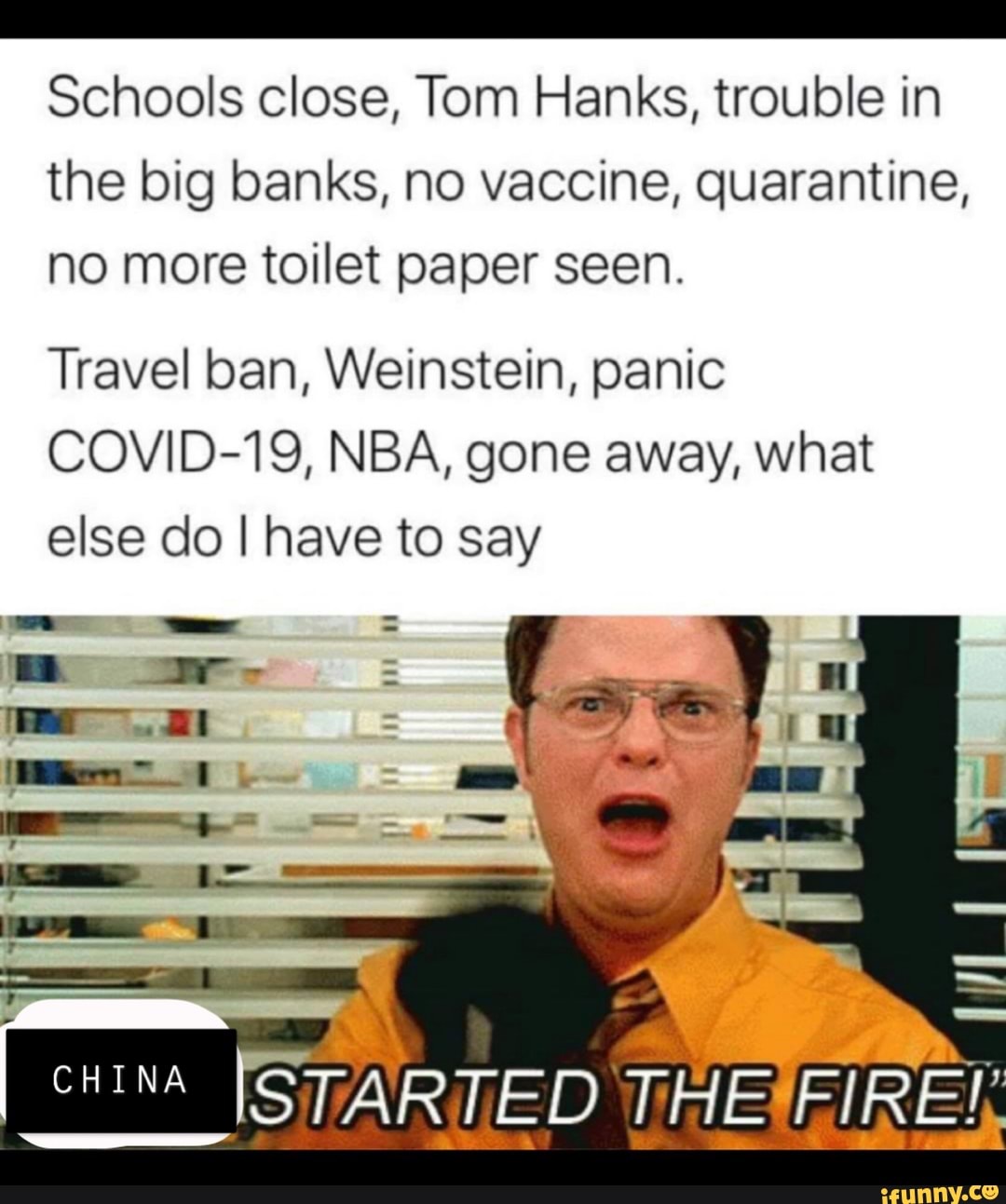 Schools close, Tom Hanks, trouble in the big banks, no vaccine ...