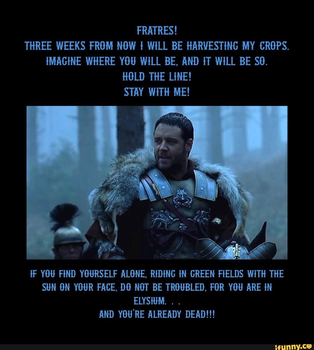 Maximusdecimusmeridius memes. Best Collection of funny Maximusdecimusmeridius pictures on iFunny